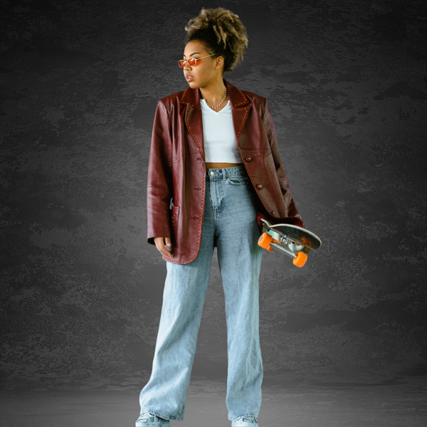 Women's Long Leather Coat | KC Leather Signature Range - Olaya - KC Leather Co.