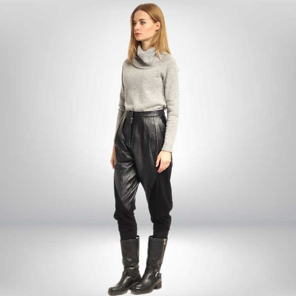 Women's Leather Pants | Camila Black Skinny Pants | KC Leather Co.